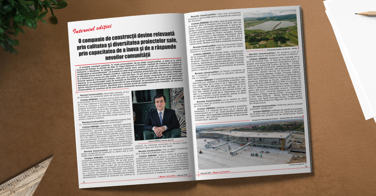 Interviu Cristian Erbașu - Revista Construcțiilor - Construcții Erbașu